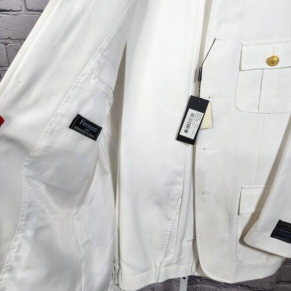 Ferrecci | Suits & Blazers | New Ferrecci Mens 4r Cadet White 5button ...